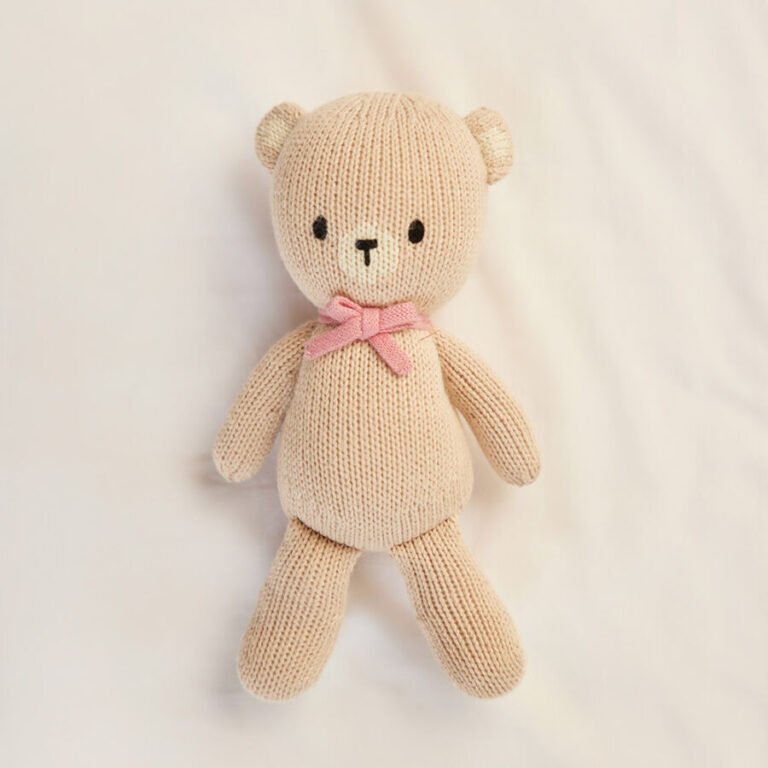 Osito Tejido Rosado - The Little Market Peru